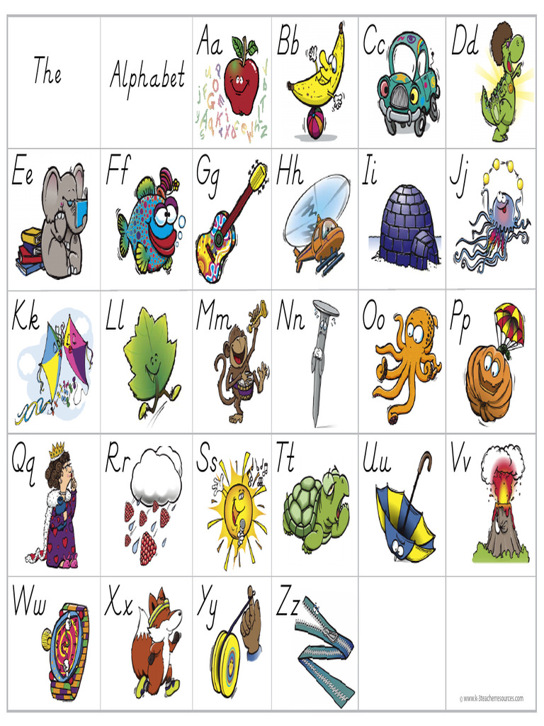 Free Alphabet Poster Landscape DN | PDF