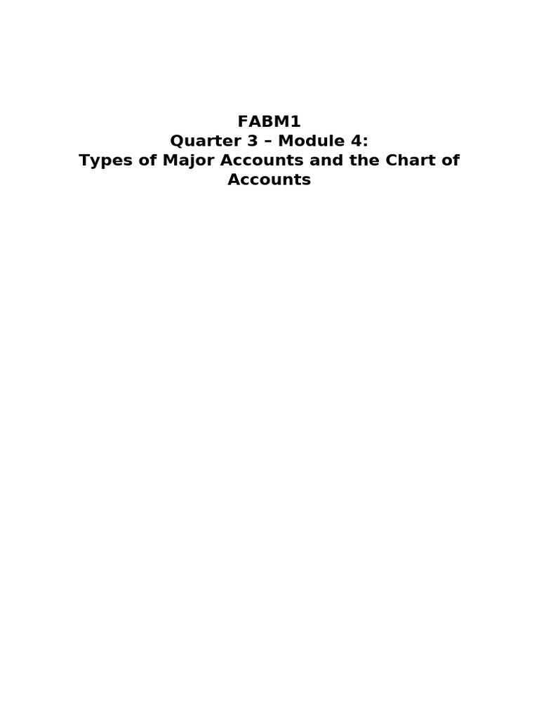 FABM1-QUARTER3-MODULE-4-WEEK-4 | PDF | Debits And Credits | Expense