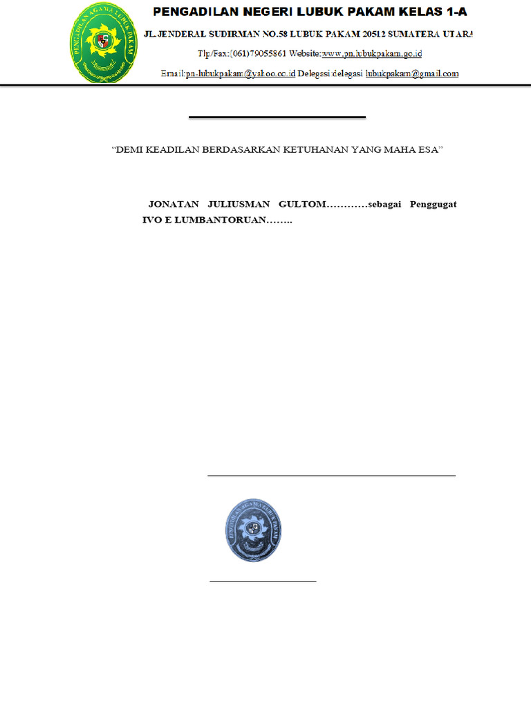 Penetapan Majelis HakiM PERDATA-1 | PDF