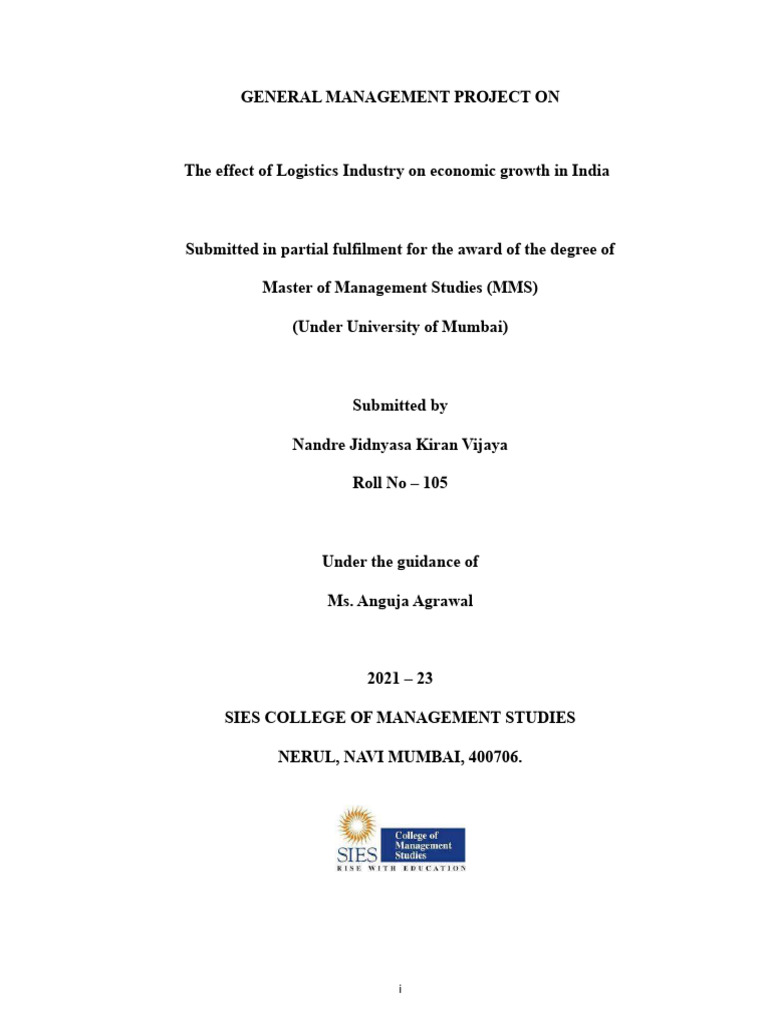 105 Movement of Om Logistics | PDF | Logistics | Warehouse