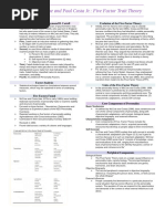 Five Factor Theory Overview | PDF | Extraversion And Introversion ...