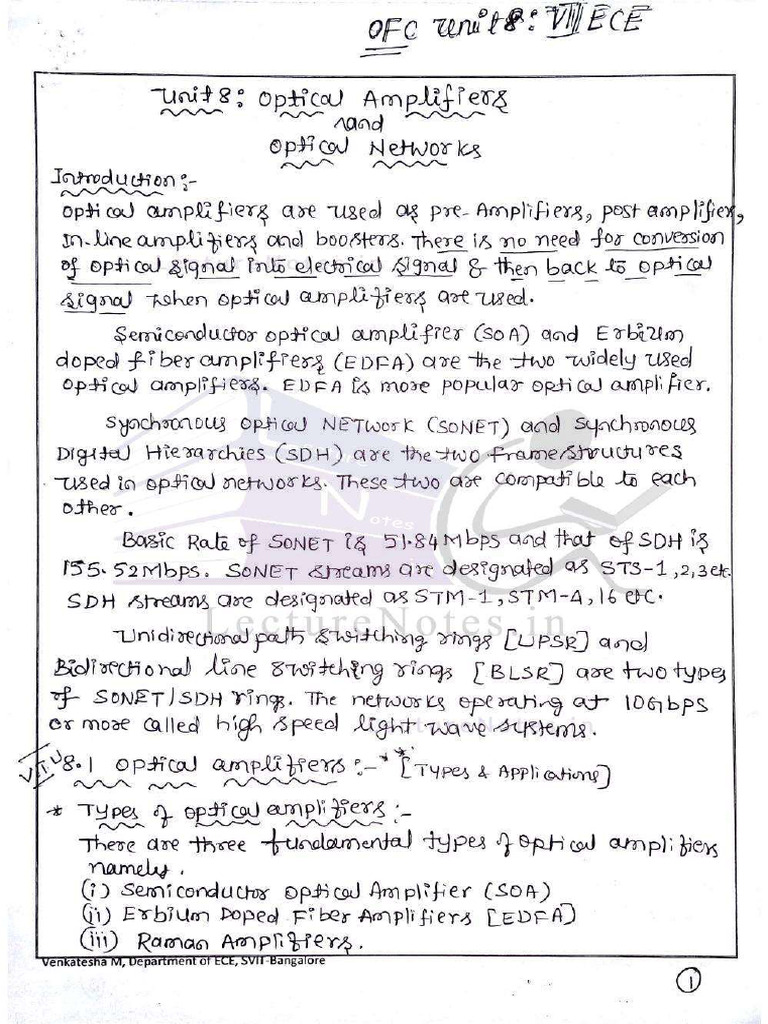 Optical Amplifiers | PDF