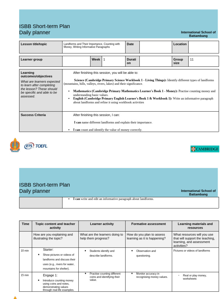Day 5 ISBB Short Term wk1 | PDF | Learning | Behavior Modification