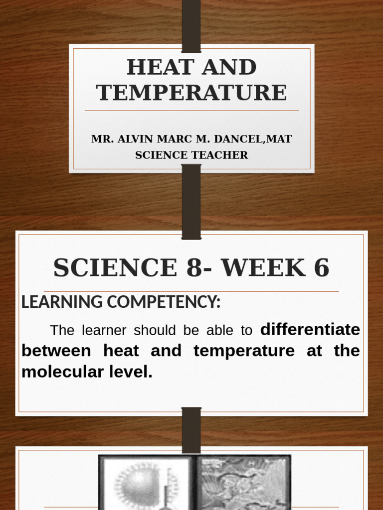 Heat and Temperature (Week 6) | PDF | Temperature | Heat