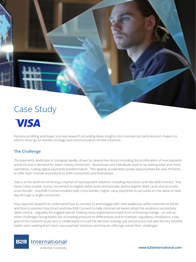B2B International Case Study Visa | PDF | Visa Inc. | Banks