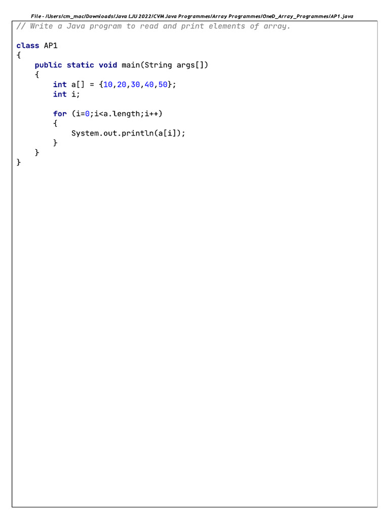 3. OneDArray for Practicepdf | PDF