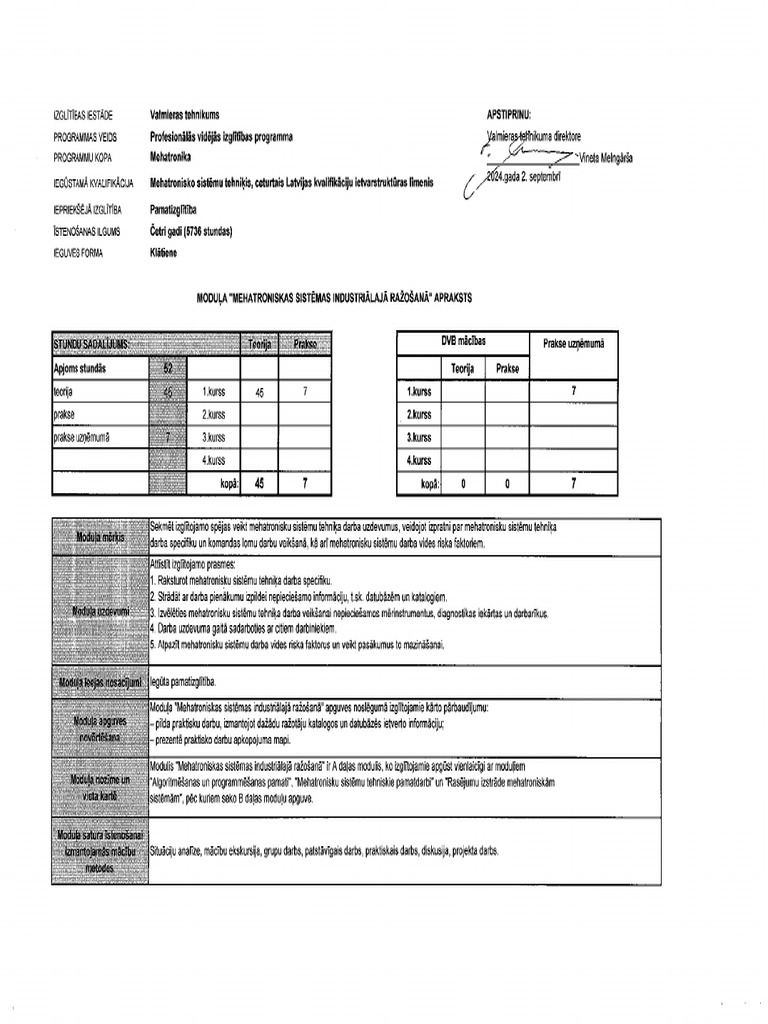 Mehatronika 1 Kurss MP-2 | PDF