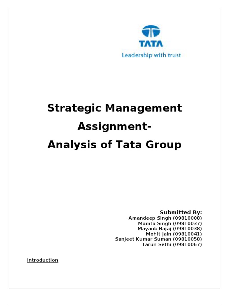 Tata | Download Free PDF | Business (General) | Business