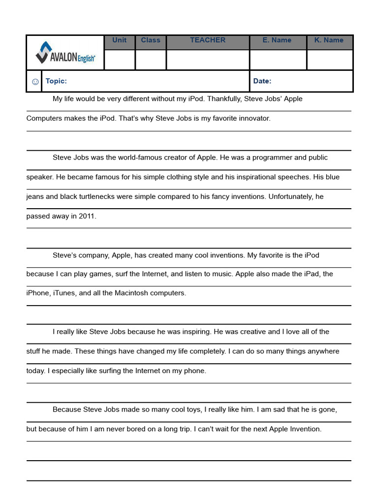 Essay Paper Template Guideline | PDF