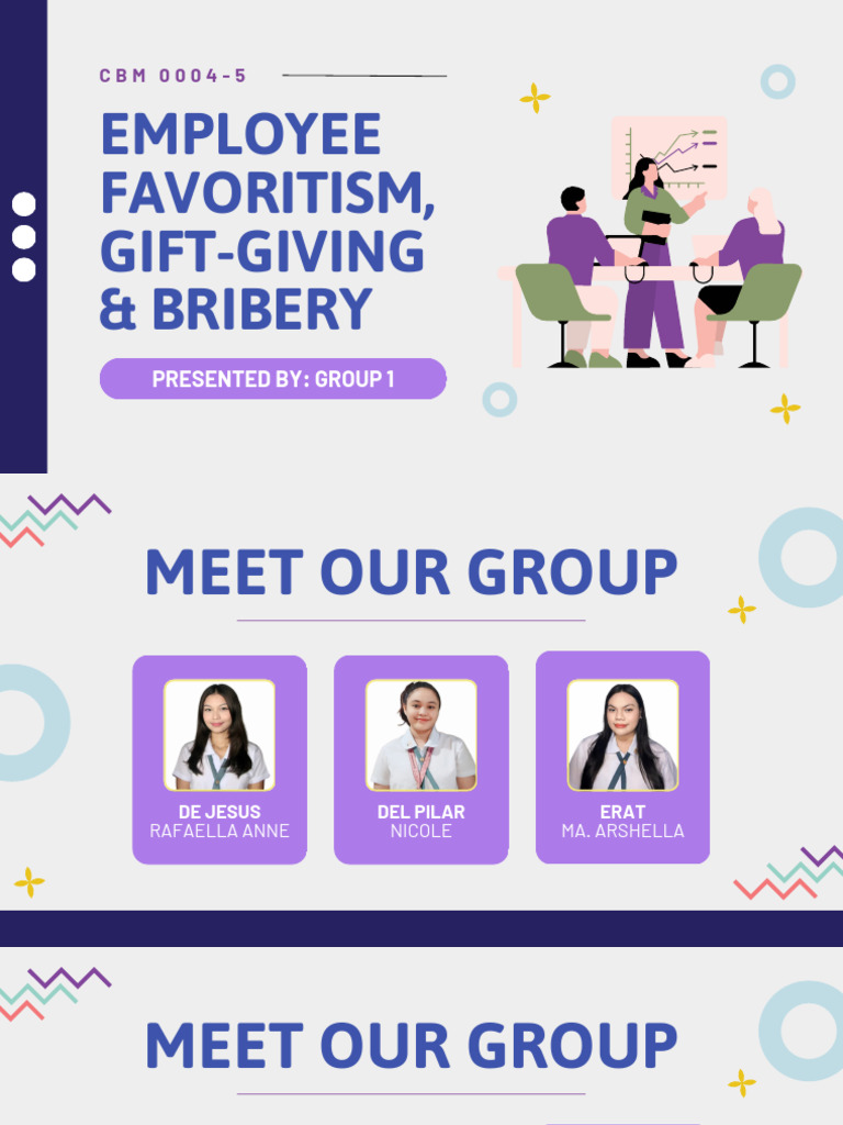 Group 1 Employee Favoritism Gift Giving Bribery | PDF | Corporate ...