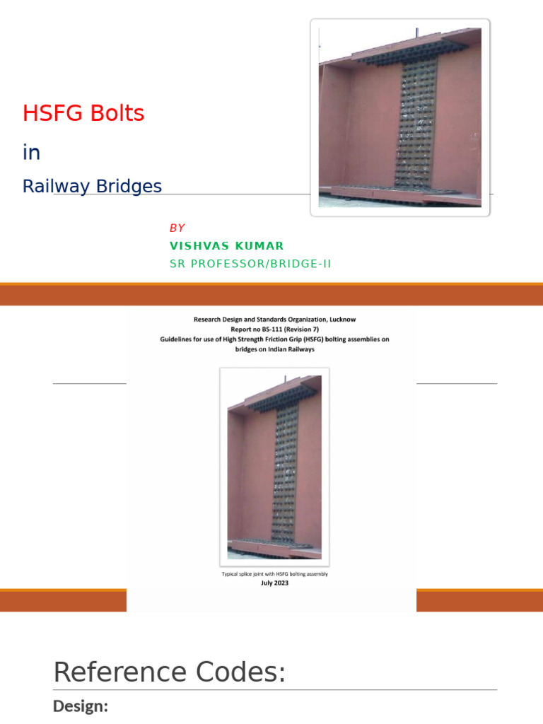 HSFG Bolts Installation Guidelines | PDF | Screw | Fatigue (Material)