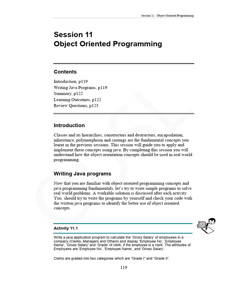 EEI3262 Unit 2 Session 11 | PDF | Method (Computer Programming) | Object Oriented Programming