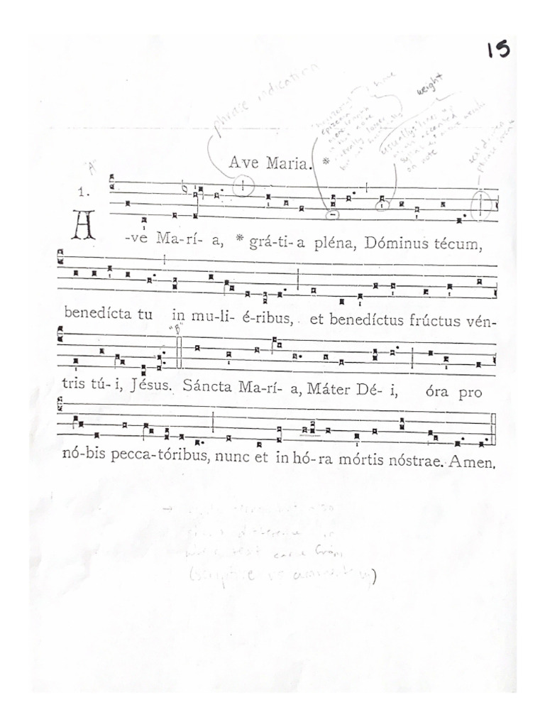 Ave Maria (Chant) | PDF