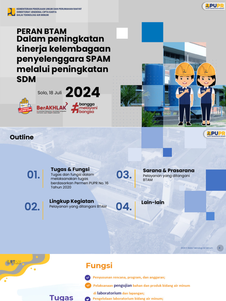 Peran BTAM dalam Pengelolaan SPAM | PDF