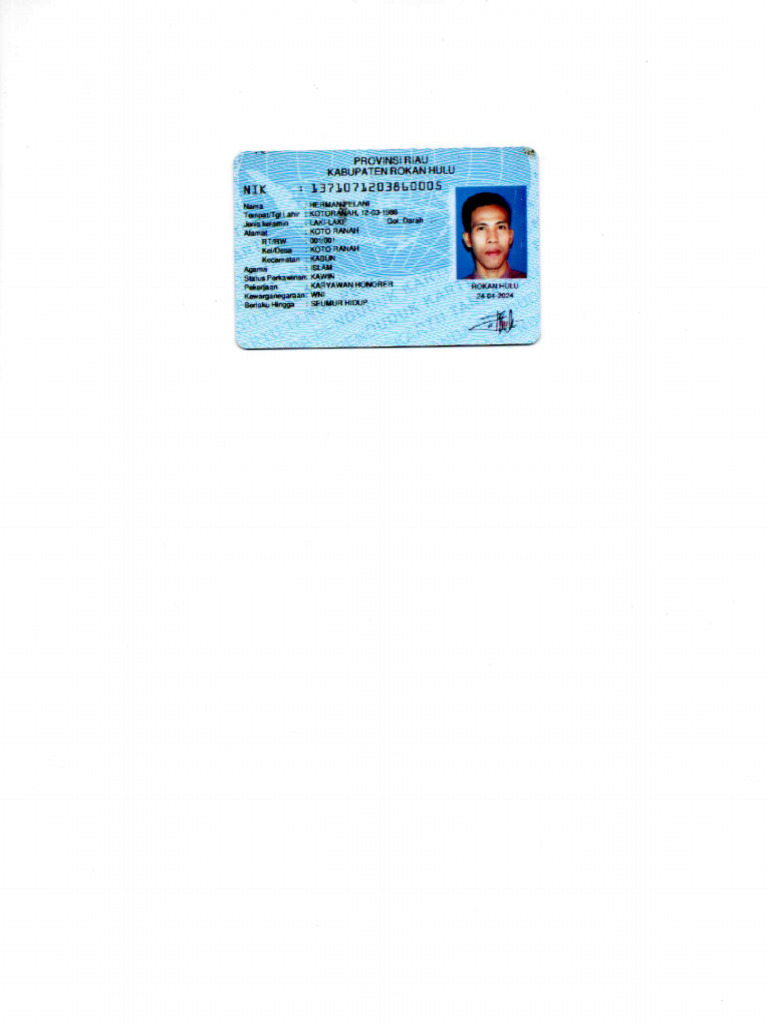 KTP Pak Herman | PDF