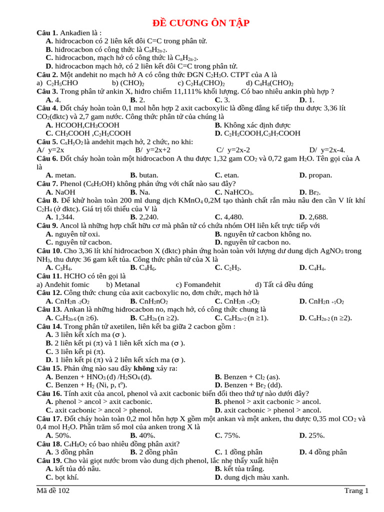 De Cuong Gui HS HK 2 | PDF