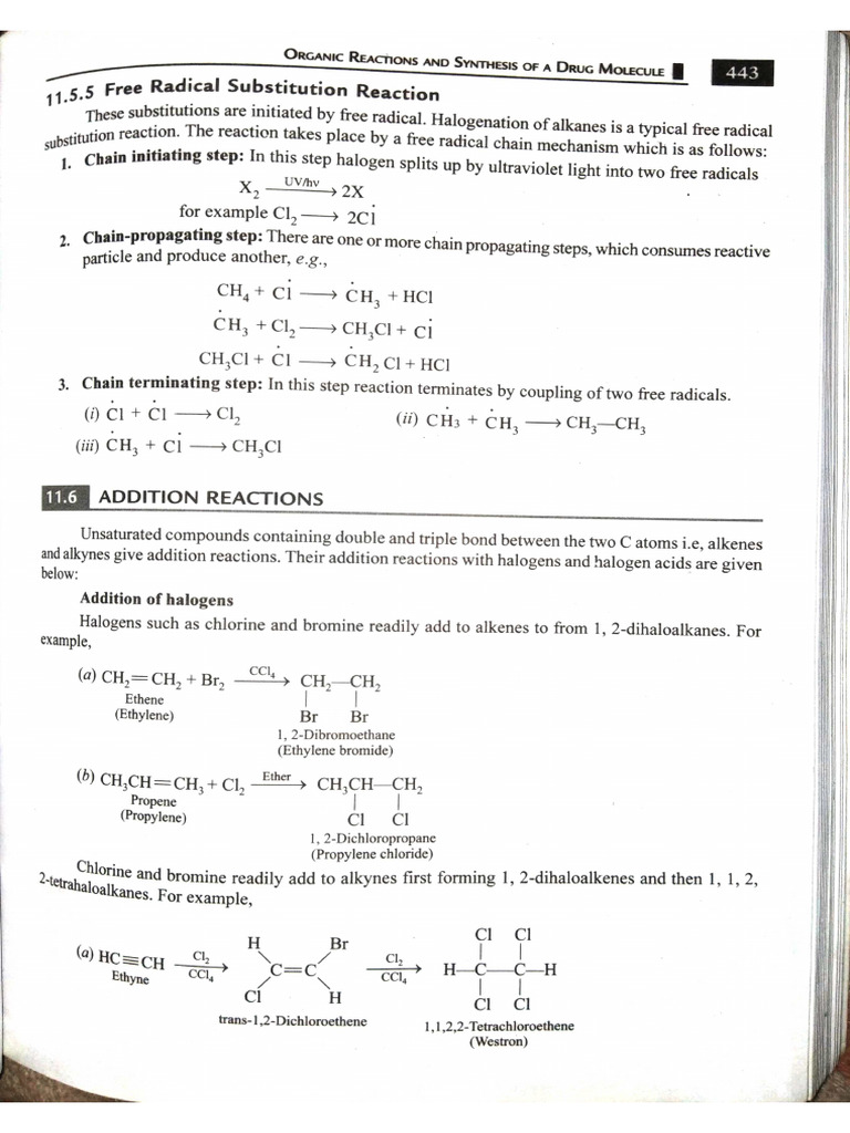 Addition and Elimination RXN | PDF