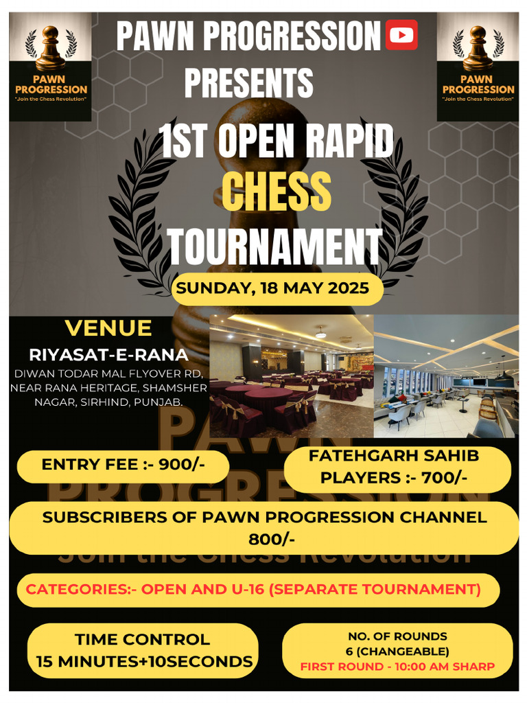 Pawn Progression Chess Tournament | PDF