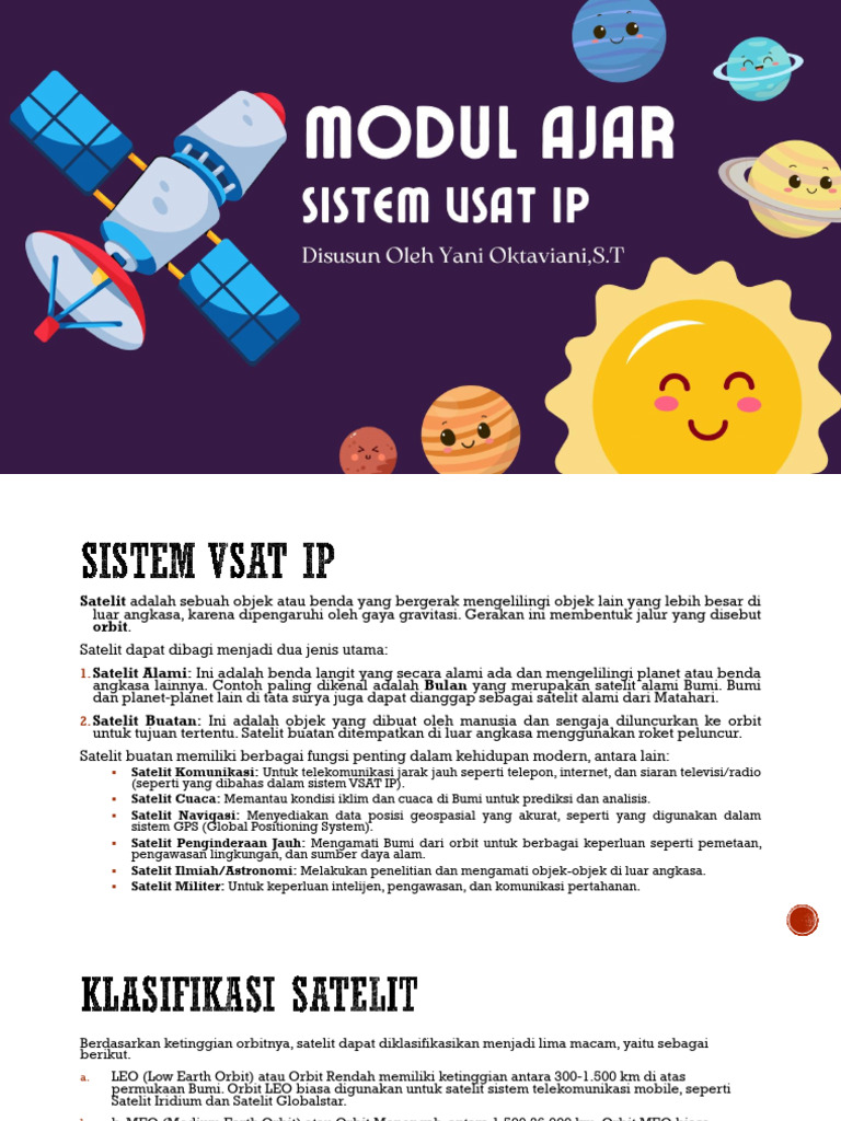 Modul Ajar Sistem Vsat Ip | PDF