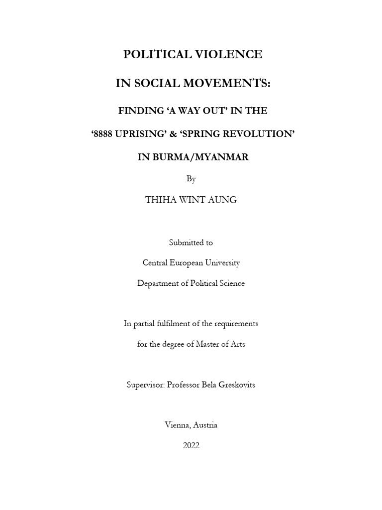 Wint-Aung Thiha | PDF | Politics Of Myanmar | Myanmar