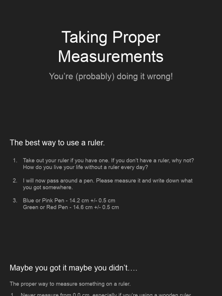 How To Measure Things | PDF | Significant Figures | Measurement