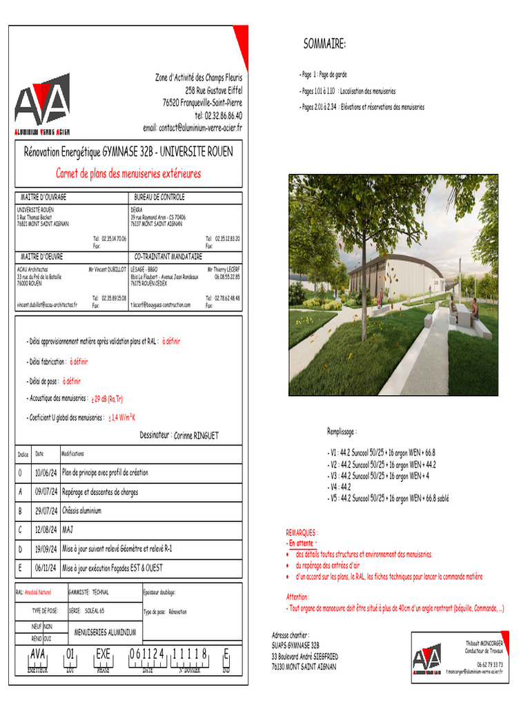 Rénovation Énergétique Gymnase 32B | PDF | Bâtiment (construction) | Bois