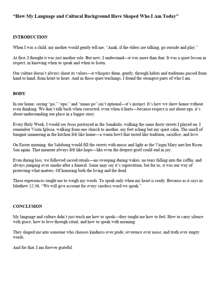 English Speech | PDF