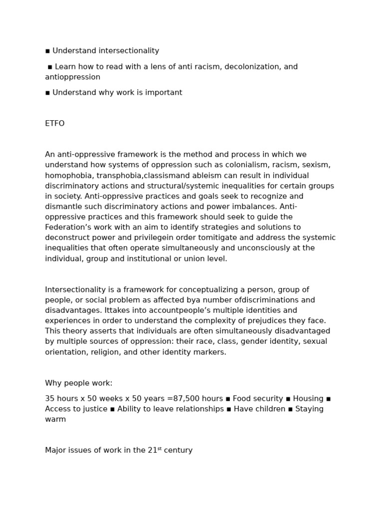 Understand Intersectionality | PDF