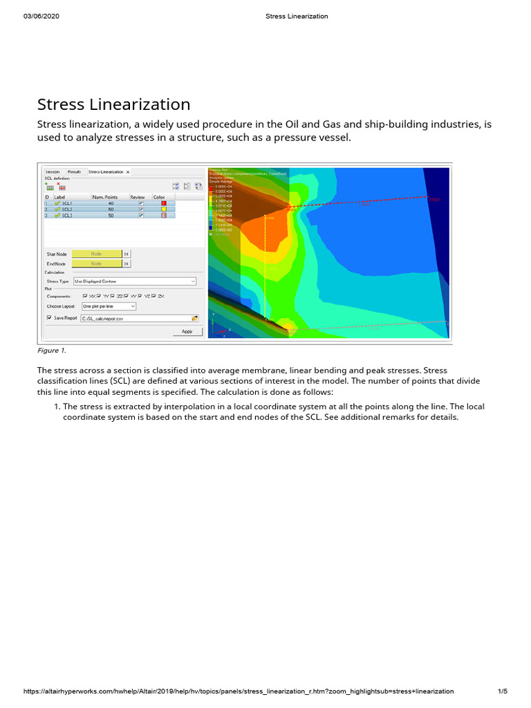 Stress - Linearization For SolidWorks | PDF | Stress (Mechanics ...