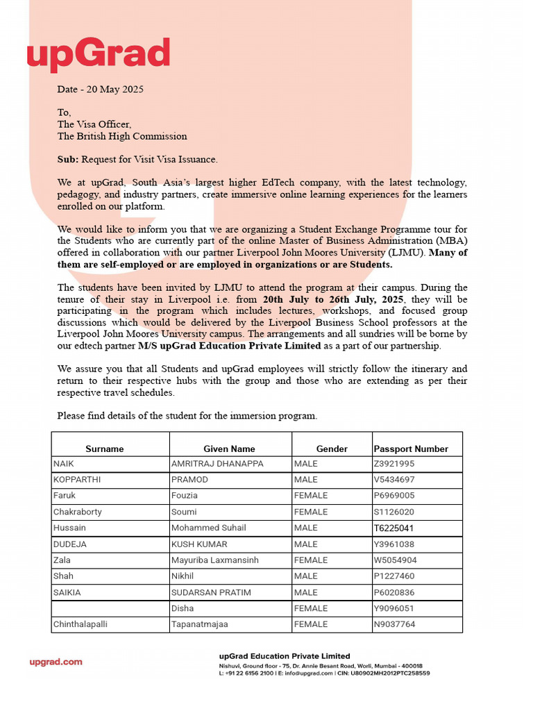 LBS Immersion ( 20th to 26th July, 2025) Batch - Cover Letter.docx | PDF | Pedagogy