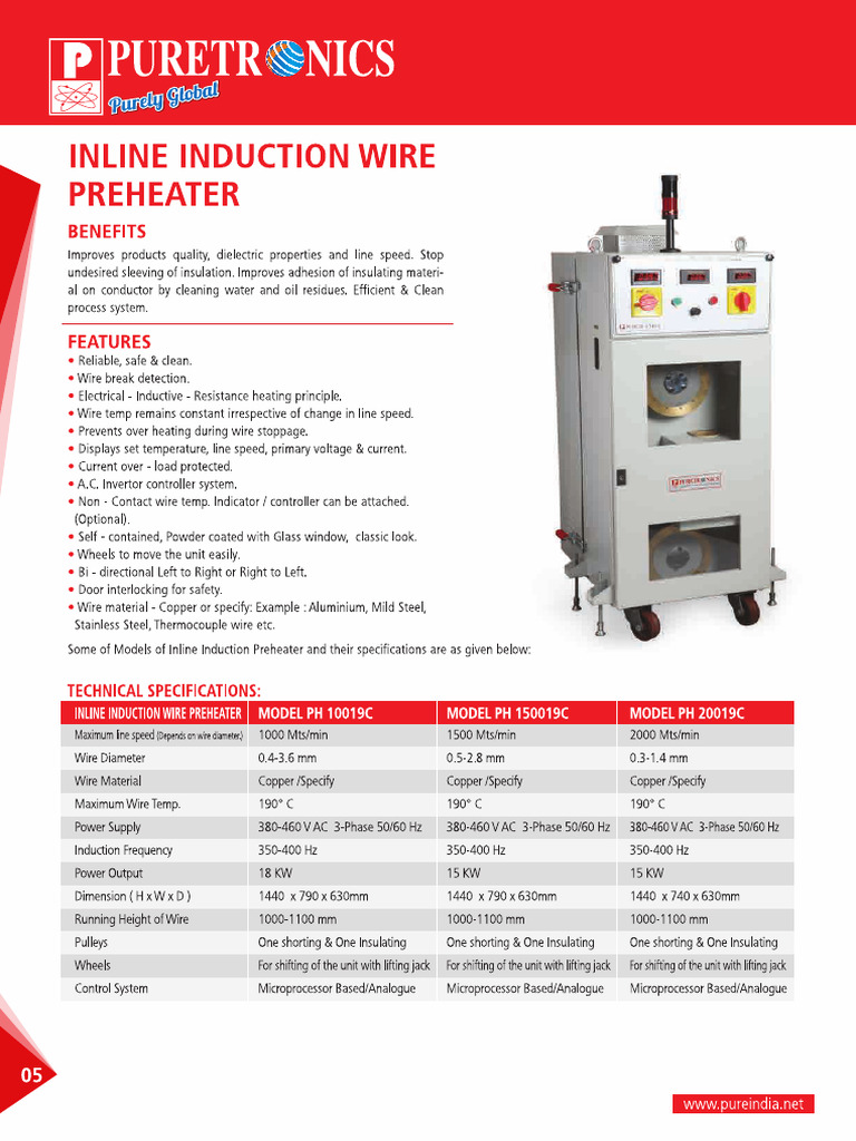 Inline Induction Wire Preheater | PDF
