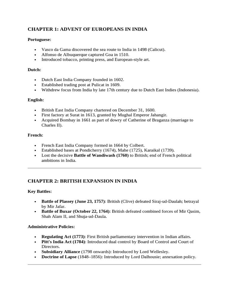 Modern History Short Notes | PDF | Bangladesh–United Kingdom Relations ...