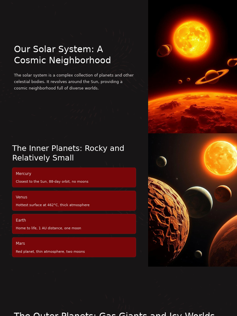 Our-Solar-System-A-Cosmic-Neighborhood | PDF
