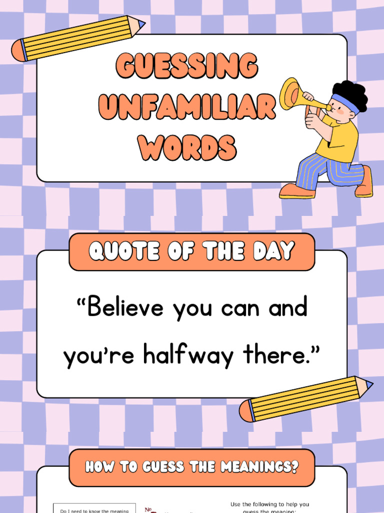 Strategies for Guessing Word Meanings | PDF