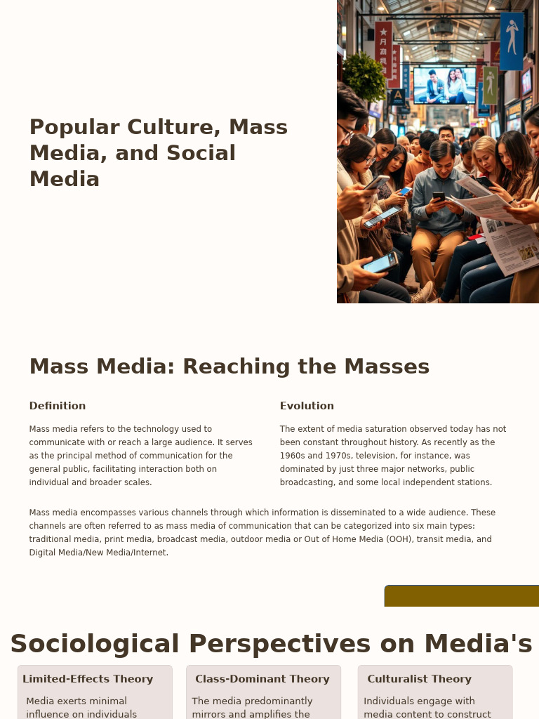 Mass Media and Social Media | PDF | Mass Media | Social Media