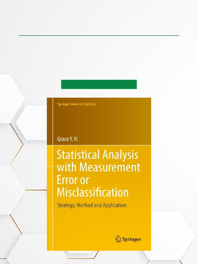 Statistical Analysis of Measurement Error | PDF | Probability ...