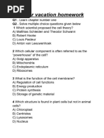ZIMSEC Biology Paper1 Practice | PDF