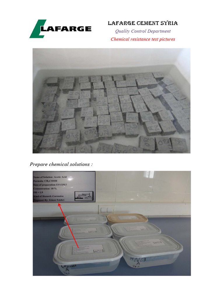 Chemical Resistance Test Pictures | PDF