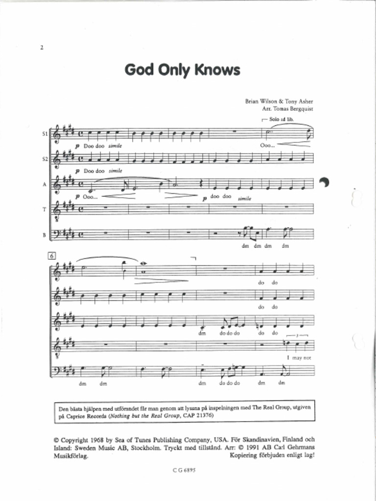 God Only Knows | PDF