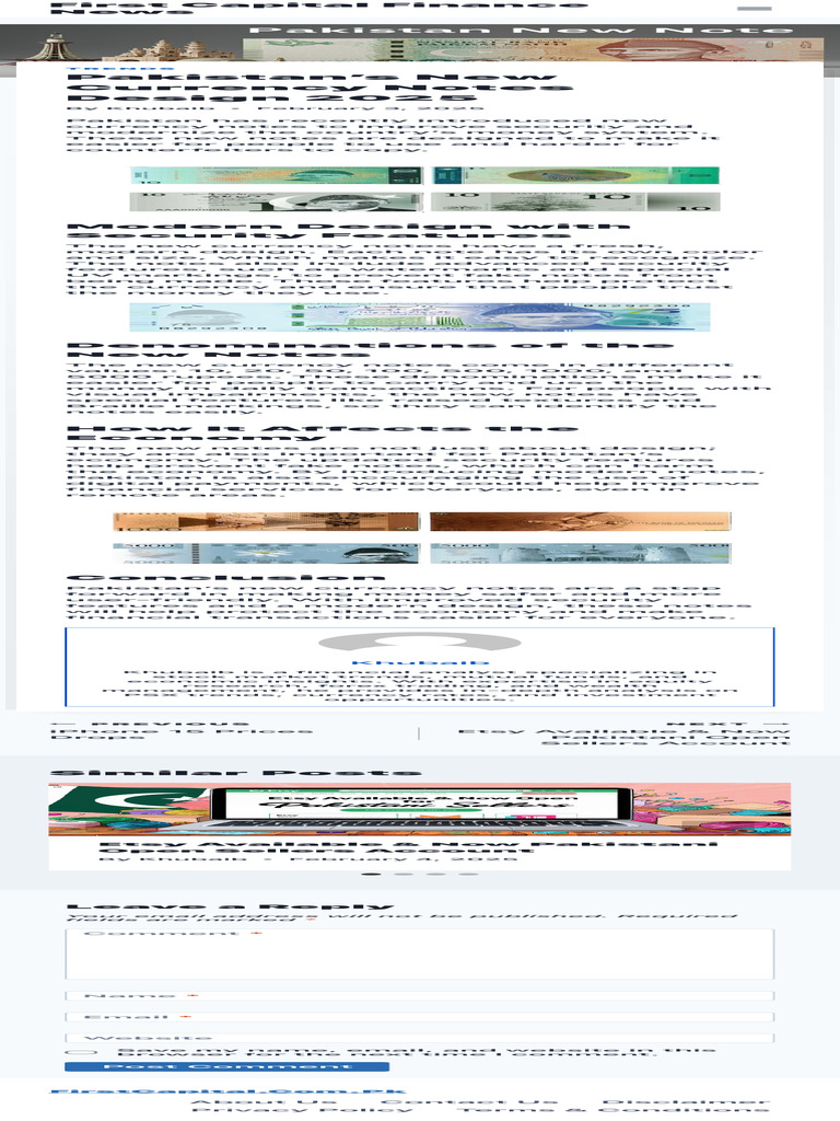 Pakistan's New Currency Notes Design 2025 | PDF | Money | Currency