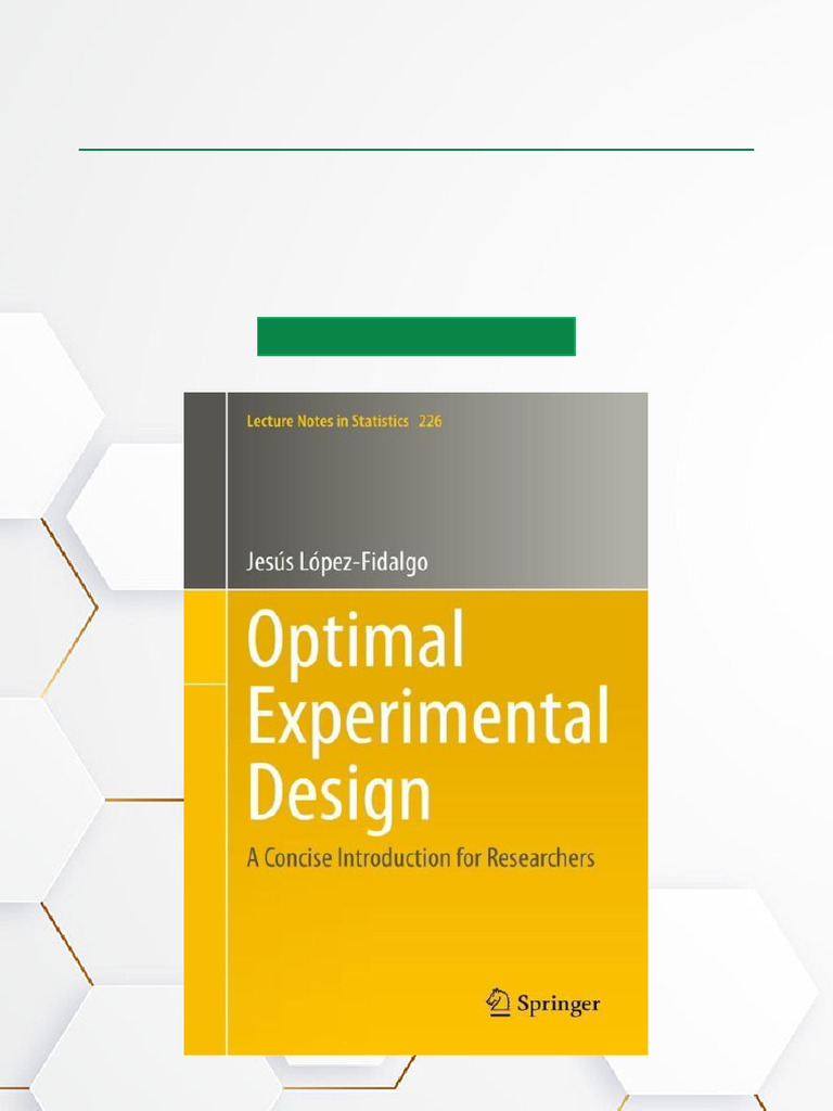 Optimal Experimental Design Overview | PDF | Statistics | Experiment