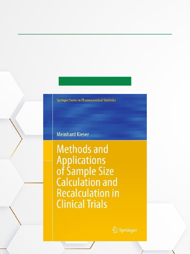 Methods and Applications of Sample Size Calculation and Recalculation in Clinical Trials EPUB ...