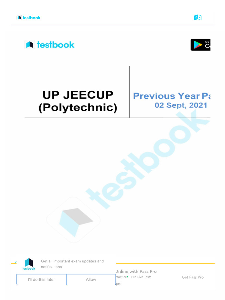 Diploma Question Paper 2021 | PDF