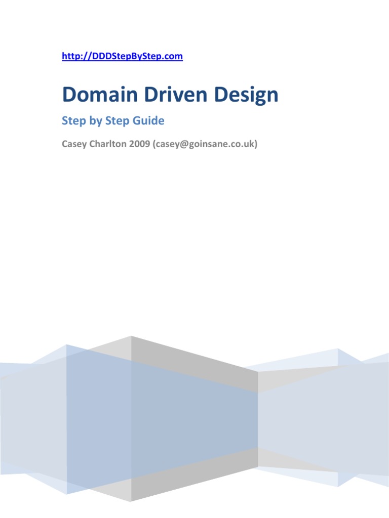 Domain Driven Design - Step by Step | PDF | Object (Computer Science ...