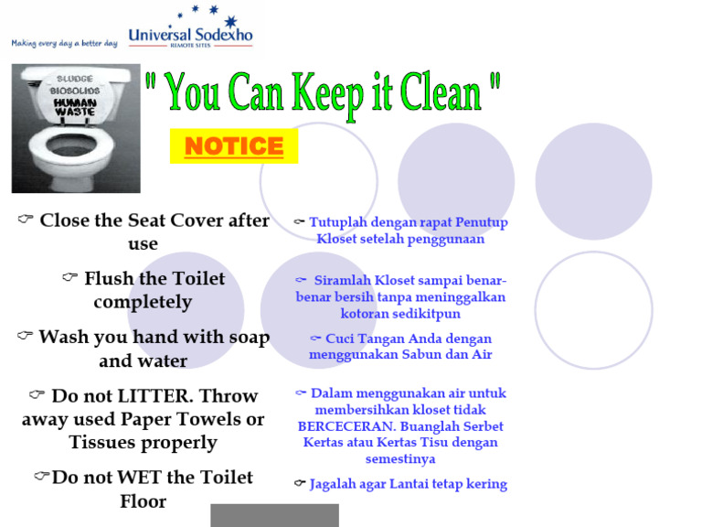 Toilet Notice | PDF