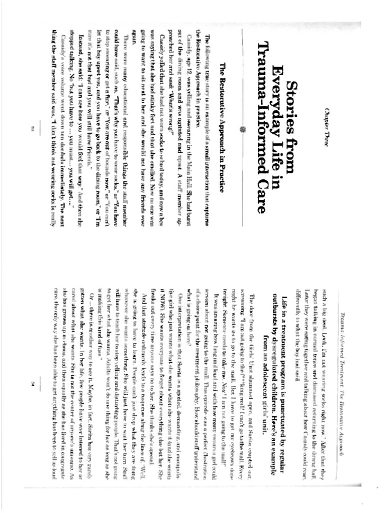 Restorative Approach CH 3 | PDF