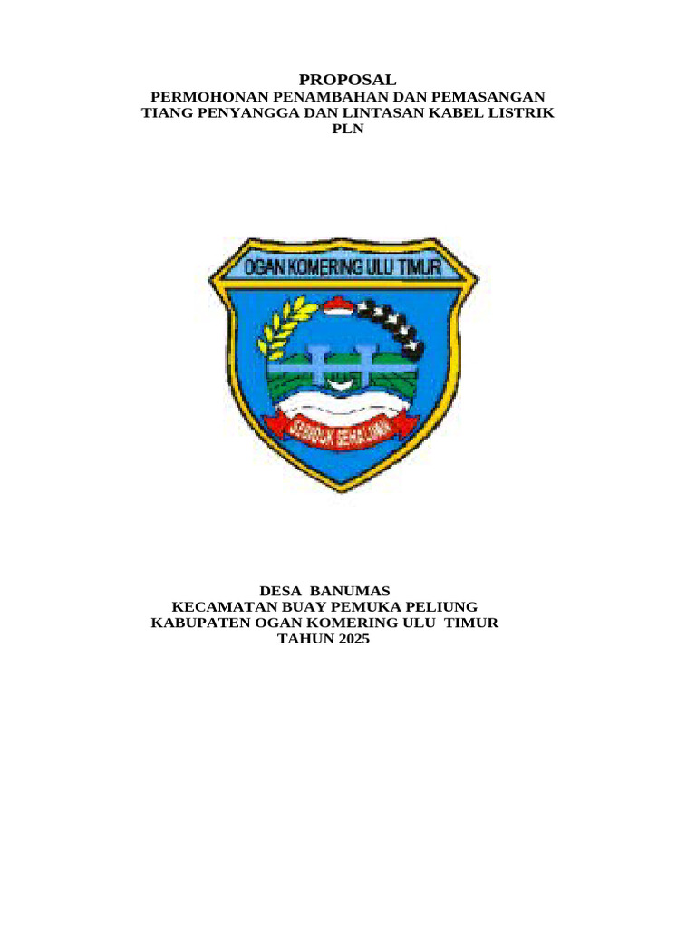 Proposal Pengajuan Penambahan Jalur Kabel PLN | PDF