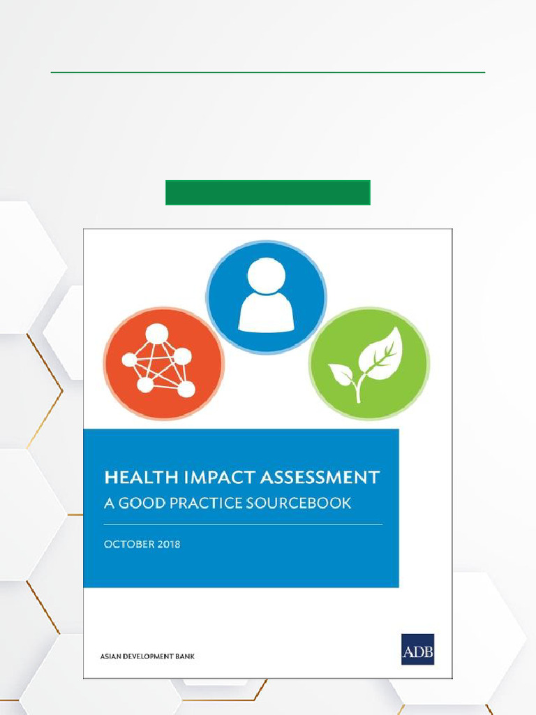 Health Impact Assessment A Good Practice Sourcebook Optimized PDF ...