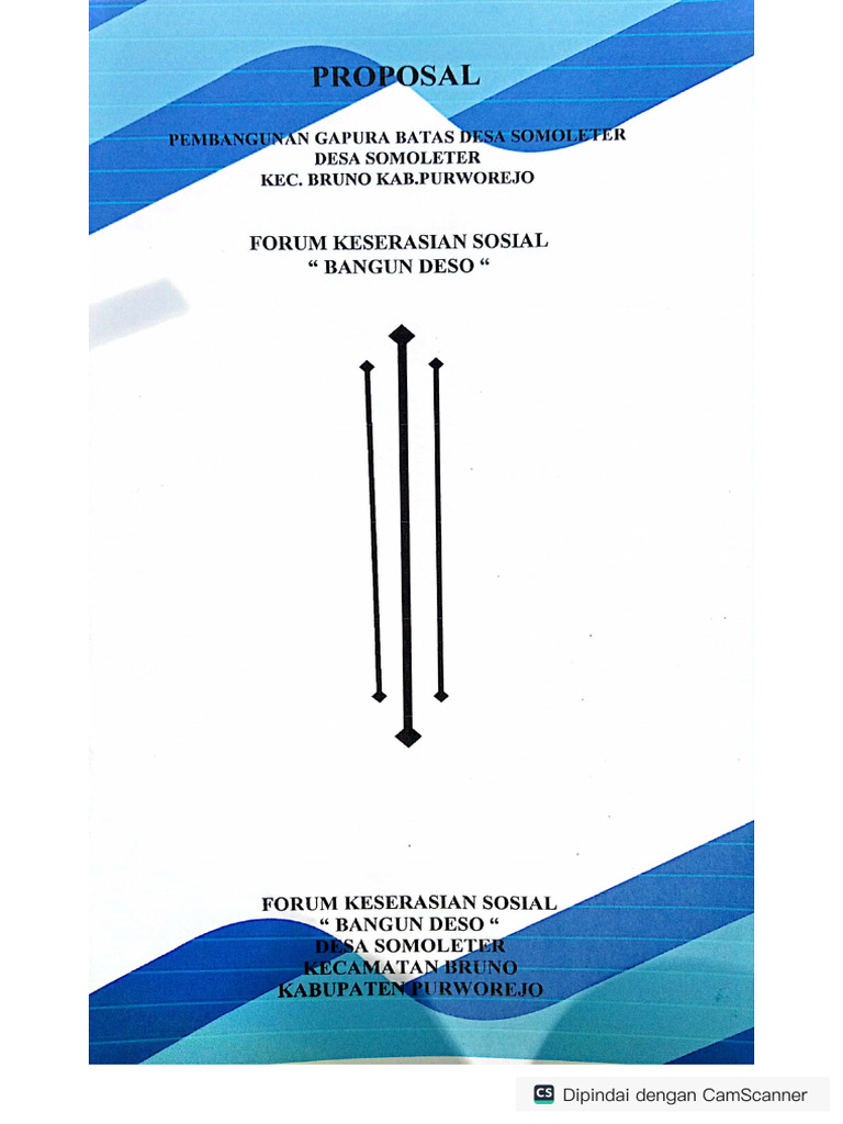 Proposal Gapuro Desa Somoleter | PDF