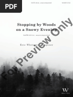 Stopping by Woods On A Snowy Evening - Robert Frost | PDF